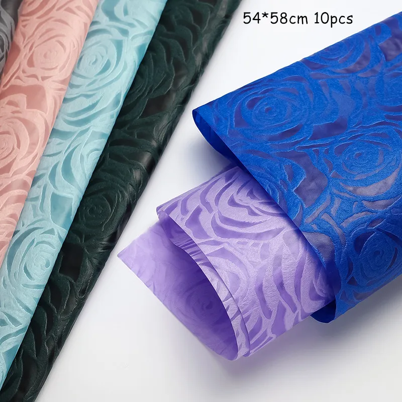 Flower Wrapping Paper Waterproof Florist | Embossed Flower Hollow ...