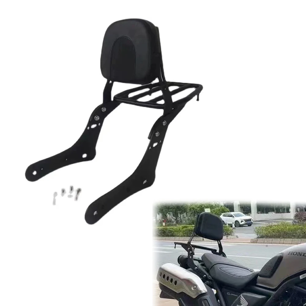 Motorcycle-Rear-Luggage-Rack-Carrier-Holder-Passenger-Backrest-Sissy ...