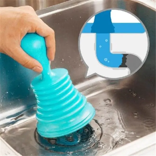 Powerful Sink Drain Pipe Pipeline Dredge Suction Cup Toilet Plungers ...