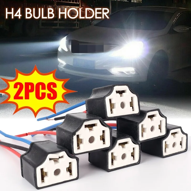 Three-Hole-Car-H4-Bulb-Socket-Female-Plug-Universal-H4-Headlight-Bulbs ...