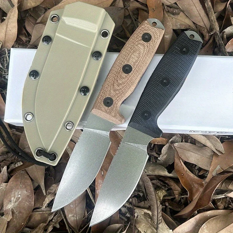 Straight Knife Blade S35VN Steel with A Stone-washed Edge G10 Outdoor ...
