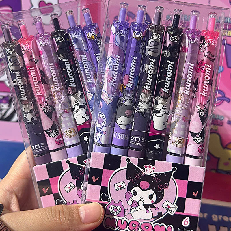 New-Sanrio-Kuromi-Hello-Kitty-Black-Ink-Neutral-Pen-0-5mm-Cartoon ...