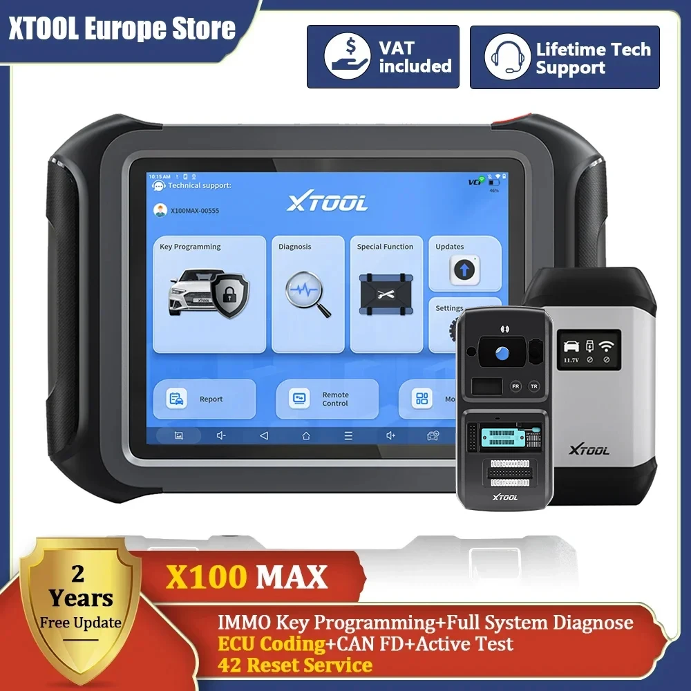 XTOOL-X100-Max-Car-Key-Programmer-IMMO-Elite-Diagnostic-Tools-With-KC501-Keys-Programming-ECU ...