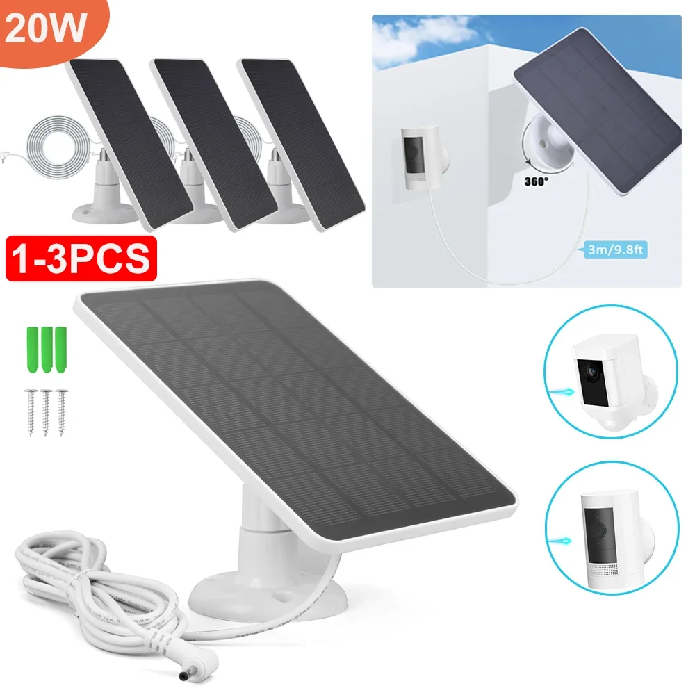 20W Solar Panel for Ring Spotlight Camera/Ring Stick Up Camera 360 ...