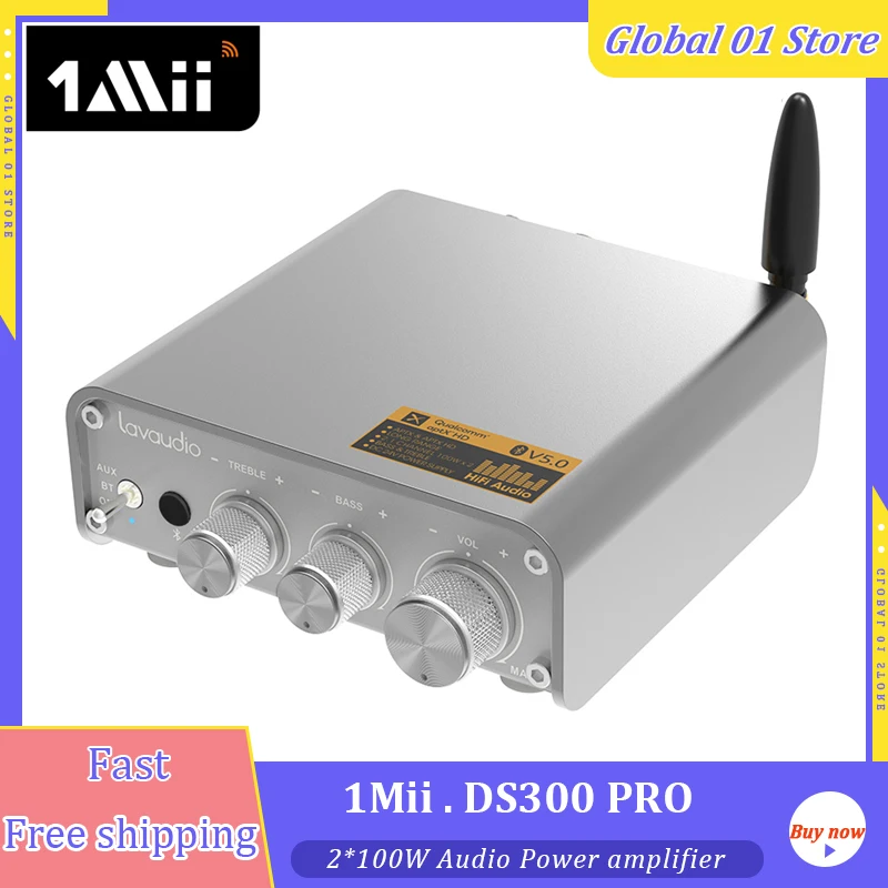 1Mii-DS300Pro-Power-Amplifier-2-100W-TPA3116D2-HiFi-Audio-Amp-Bluetooth ...