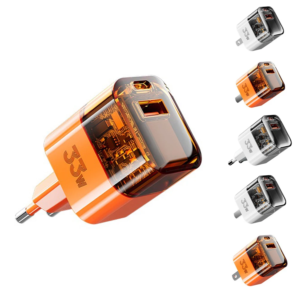 USB-Fast-Wall-Charger-Block-Transparent-Charging-Plug-Box-Brick-Cube ...