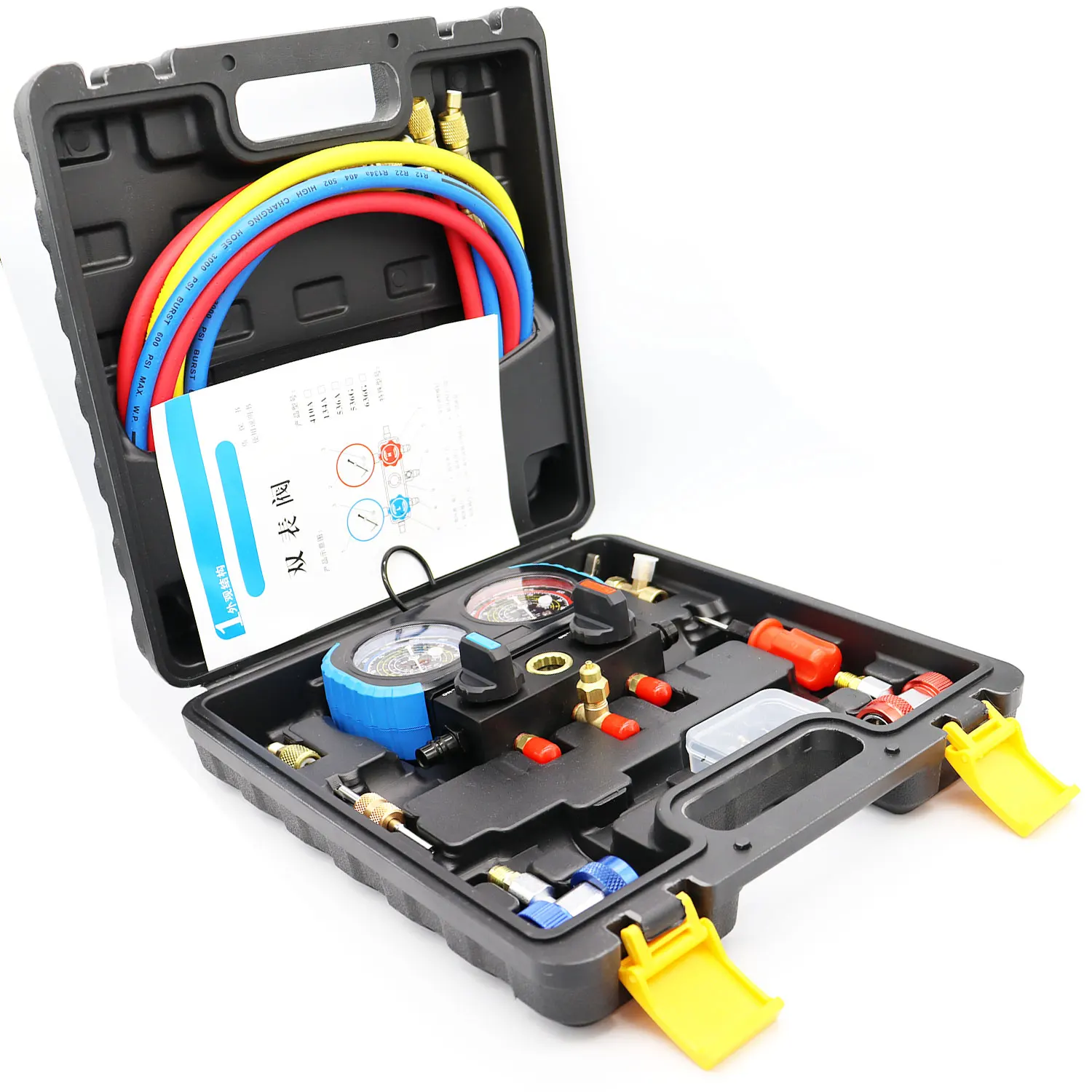 Refrigeration Air Conditioning Manifold Gauge Maintenence AC Diagnostic ...