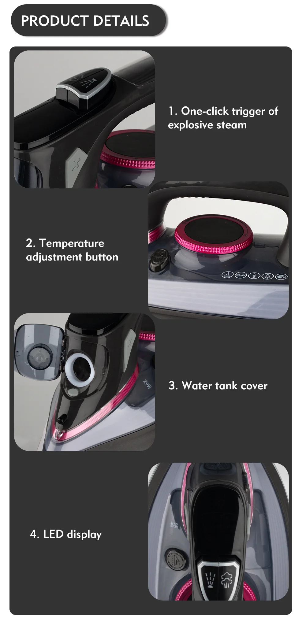 Fer a repasser - xl,Fer à repasser électrique à vapeur automatique ...