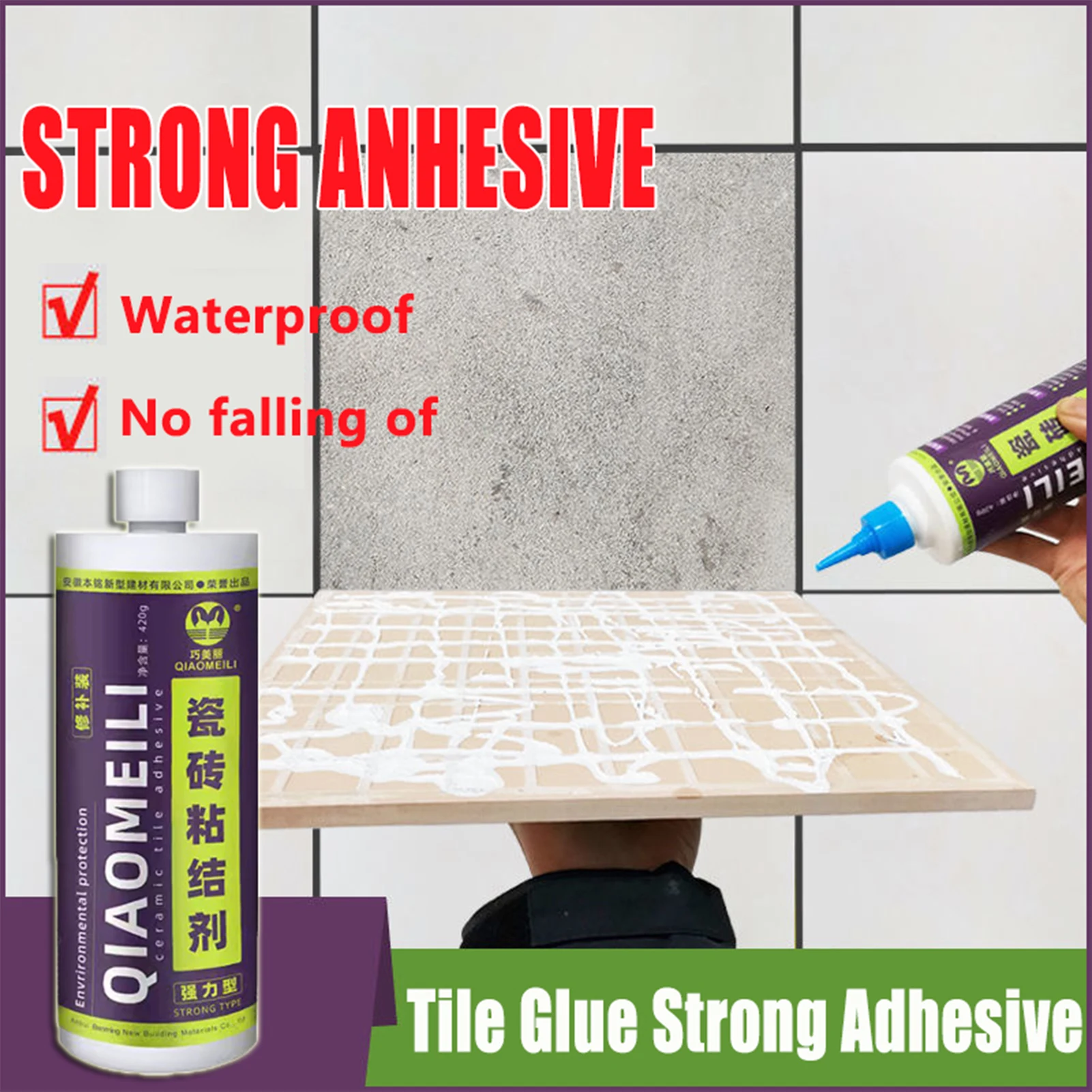 Ceramic Repair Paste Tiles Glue Instant Strong Viscose Tile Repair ...