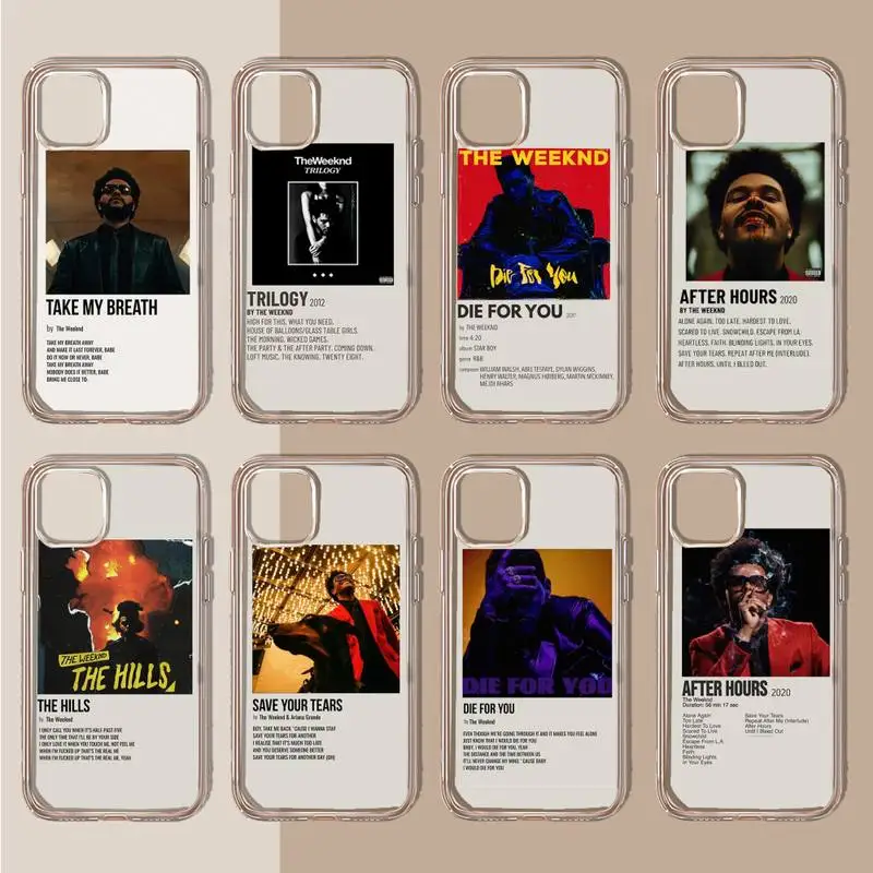 The-Weeknd-Minimalist-Poster-Phone-Case-Transparent-soft-For-iphone-11 ...