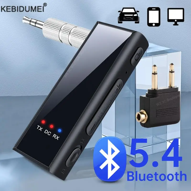 Bluetooth-5-4-Audio-Receiver-Transmitter-3-5mm-AUX-Stereo-2-in1-Music ...