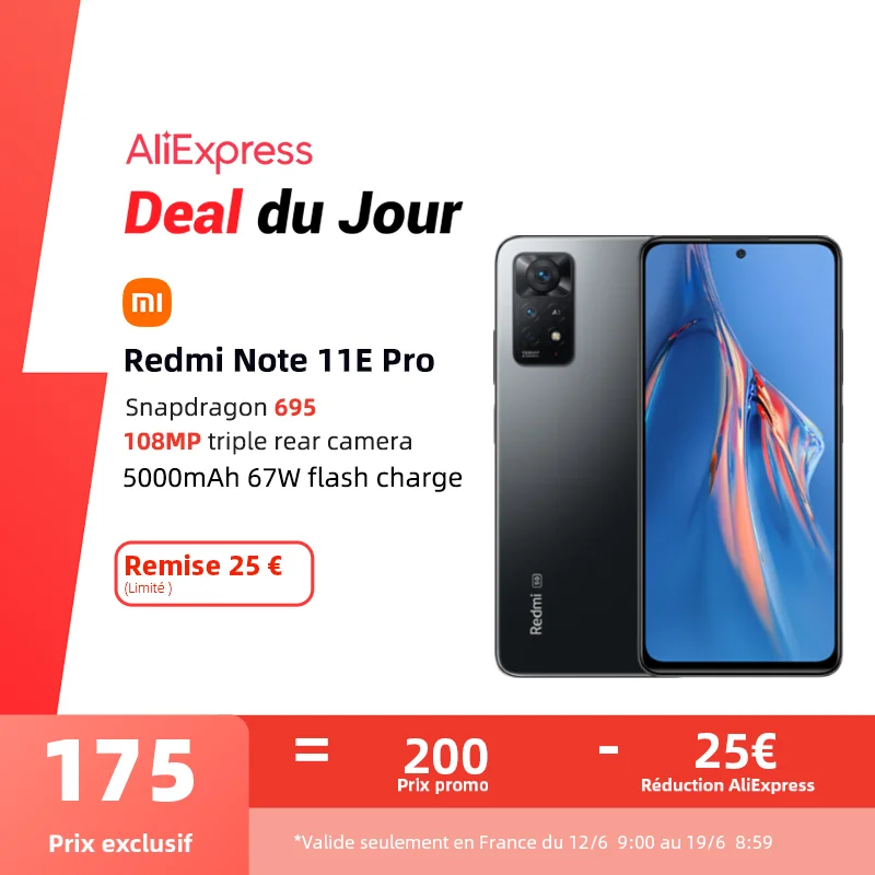 Globalny Rom Xiaomi Redmi Note 11E Pro 5G smartfon uwaga 11 E Pro 108MP ...