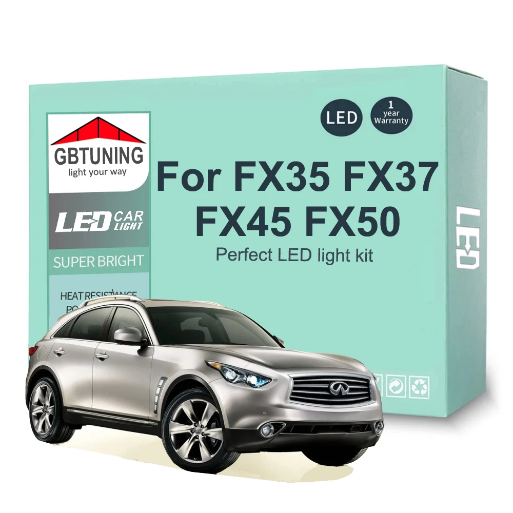 LED Interior Light Bulb Kit For Infiniti FX35 FX37 FX45 FX50 2003-2009 ...