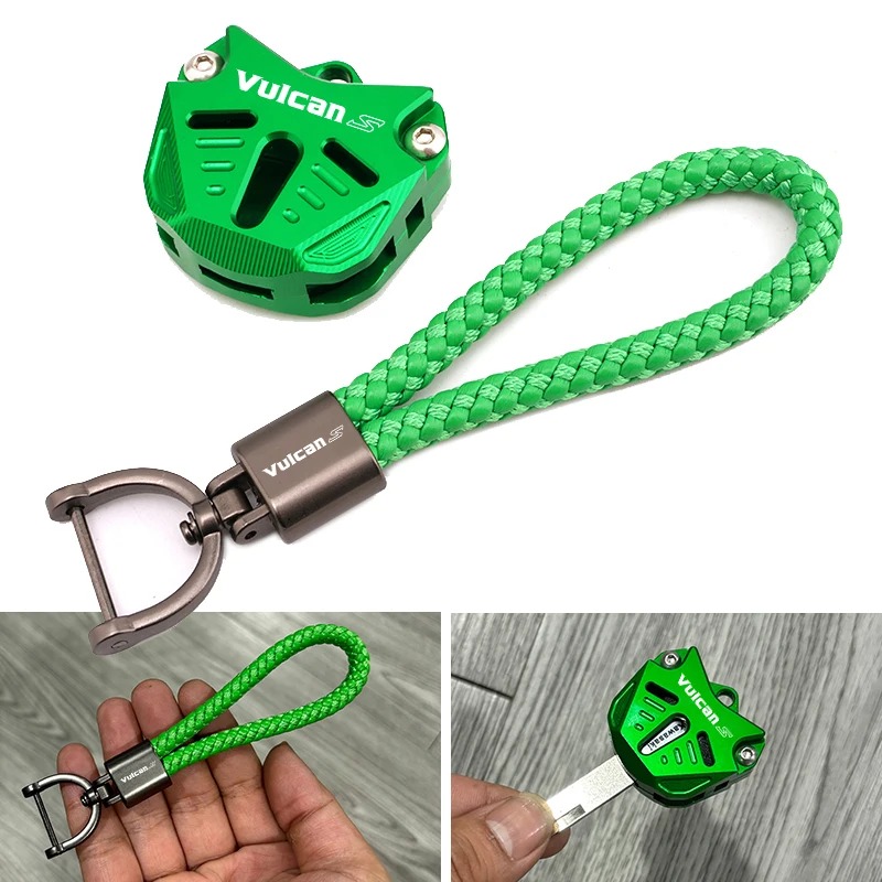 CNC Motorcycle Key Cover Case Key Shell Key Ring Key Chain For Kawasaki ...