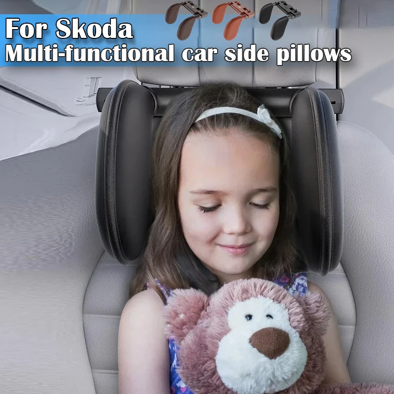 Cervical Pillow with Side Pad One-Click Sleep Headrest For Skoda ...