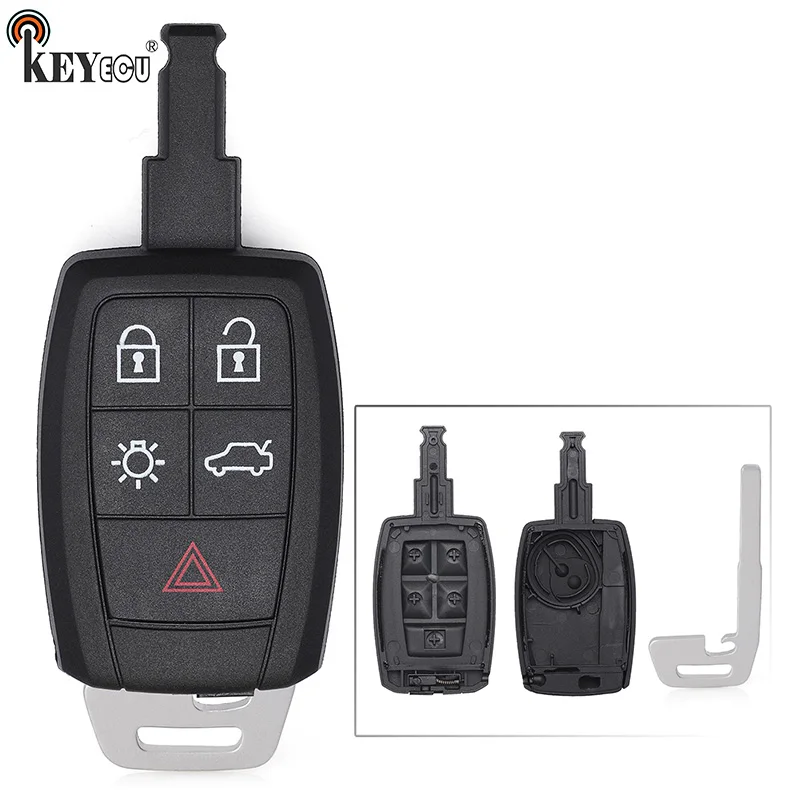 KEYECU-for-for-Volvo-C30-C70-V50-S40-Replacement-4-1-5-Button-Remote ...