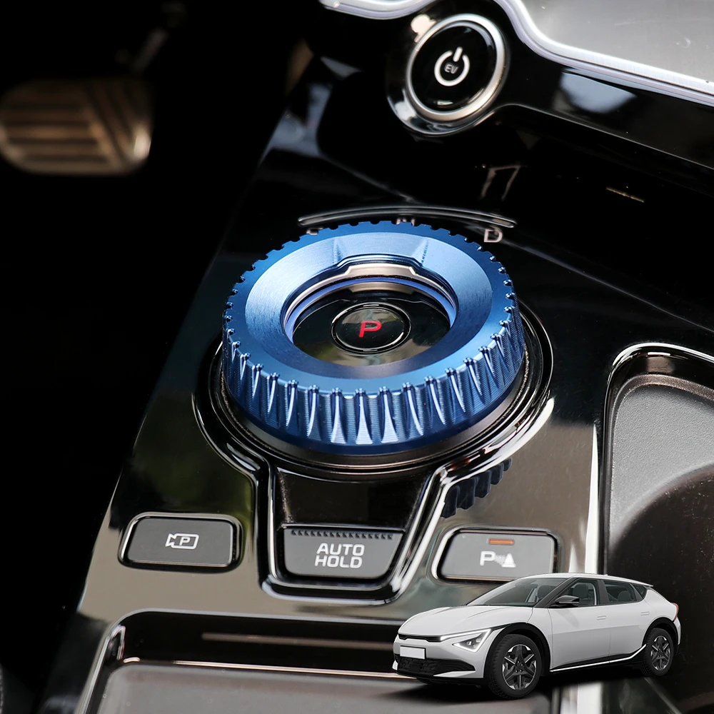 For Kia EV6/EV6 PE Niro EV Aluminum Alloy Gear Shift Knob Ring Cover ...