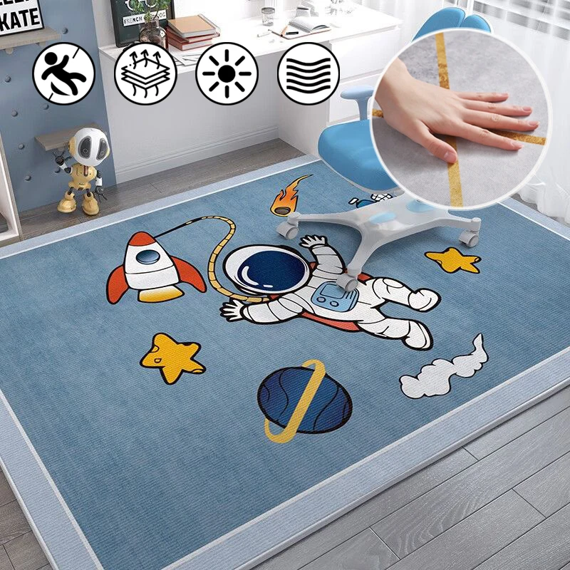Children-s-cartoon-rugs-spaceman-pattern-animation-fashion-non-slip ...