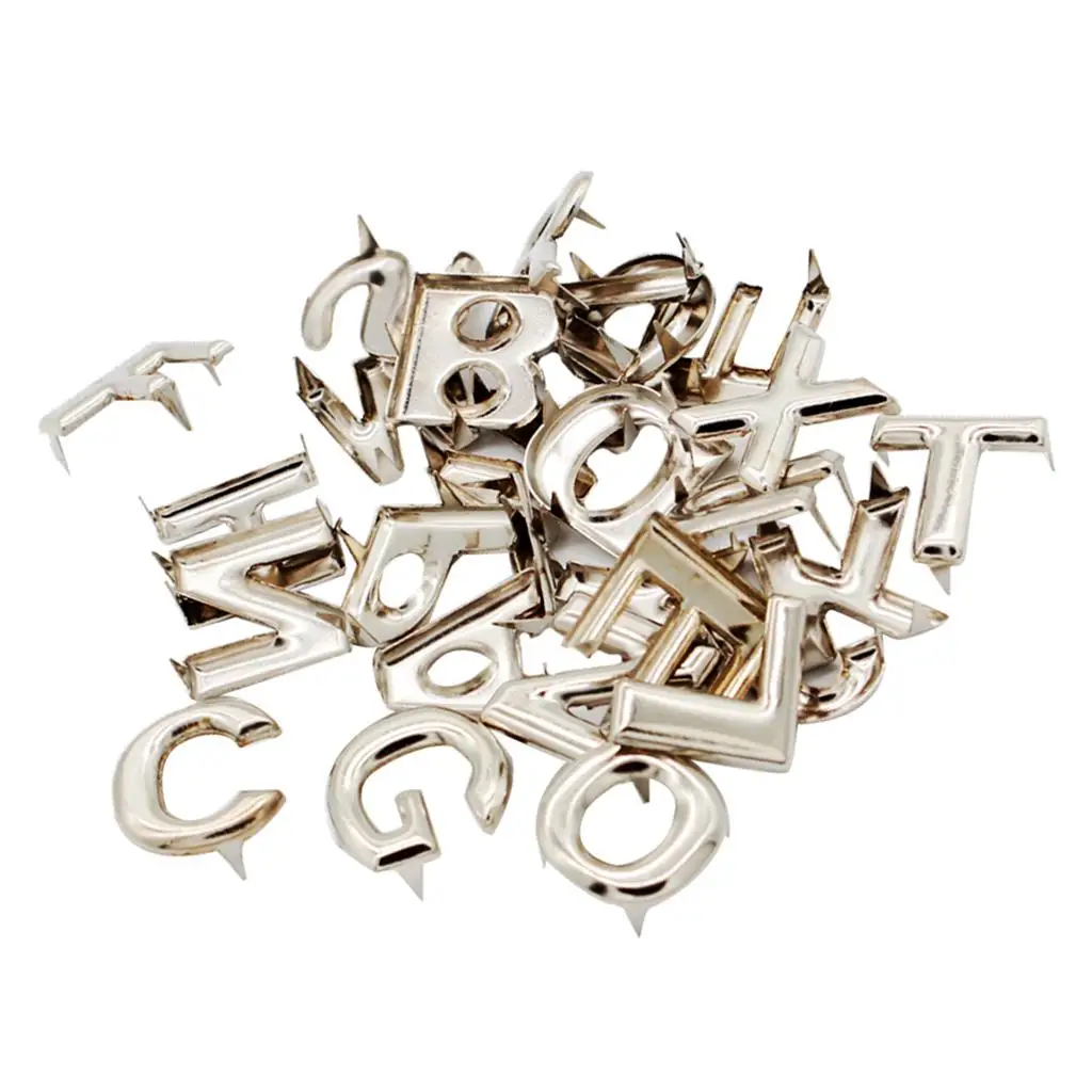 26Pcs-DIY-English-Letter-Metal-Rivets-Claw-Studs-for-Bags-Clothes-Hats ...