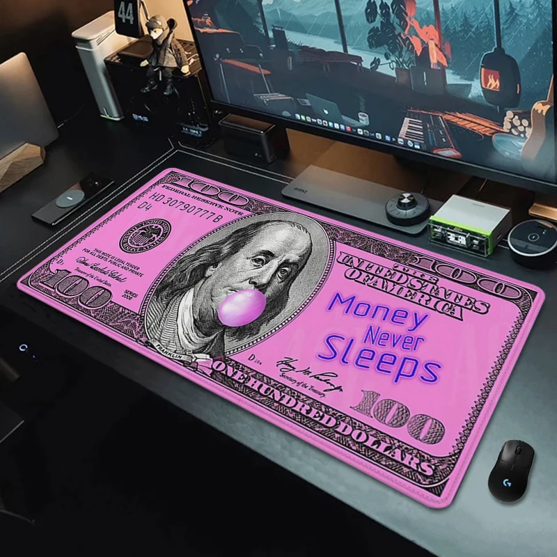 Funny-Dollar-Mouse-Pad-com-borda-costurada-Computer-Desk-Mat-Gamer ...