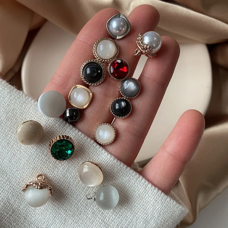 Metal Pearl Button Accessories | Resin Pearl Button Accessories ...