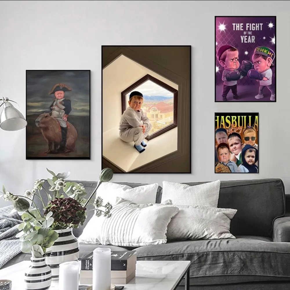 Funny-boy-Hasbulla-Poster-Self-adhesive-Art-Poster-Retro-Kraft-Paper ...