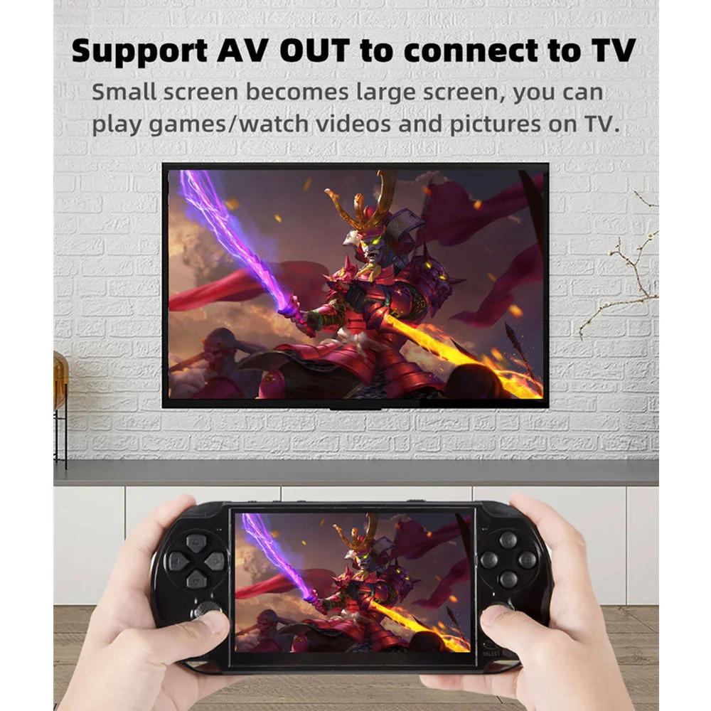 5.1 inch multi-function handheld game console 11000 games support ...