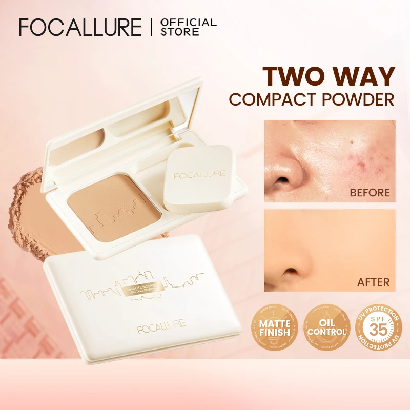 FOCALLURE-Waterproof-Matte-Pressed-Powder-Long-lasting-Oil-control ...