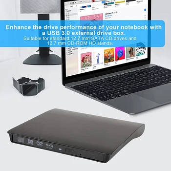 5Gbps 12.7mm USB 3.0 SATA External DVD CD-ROM RW Player Optical Drives ...
