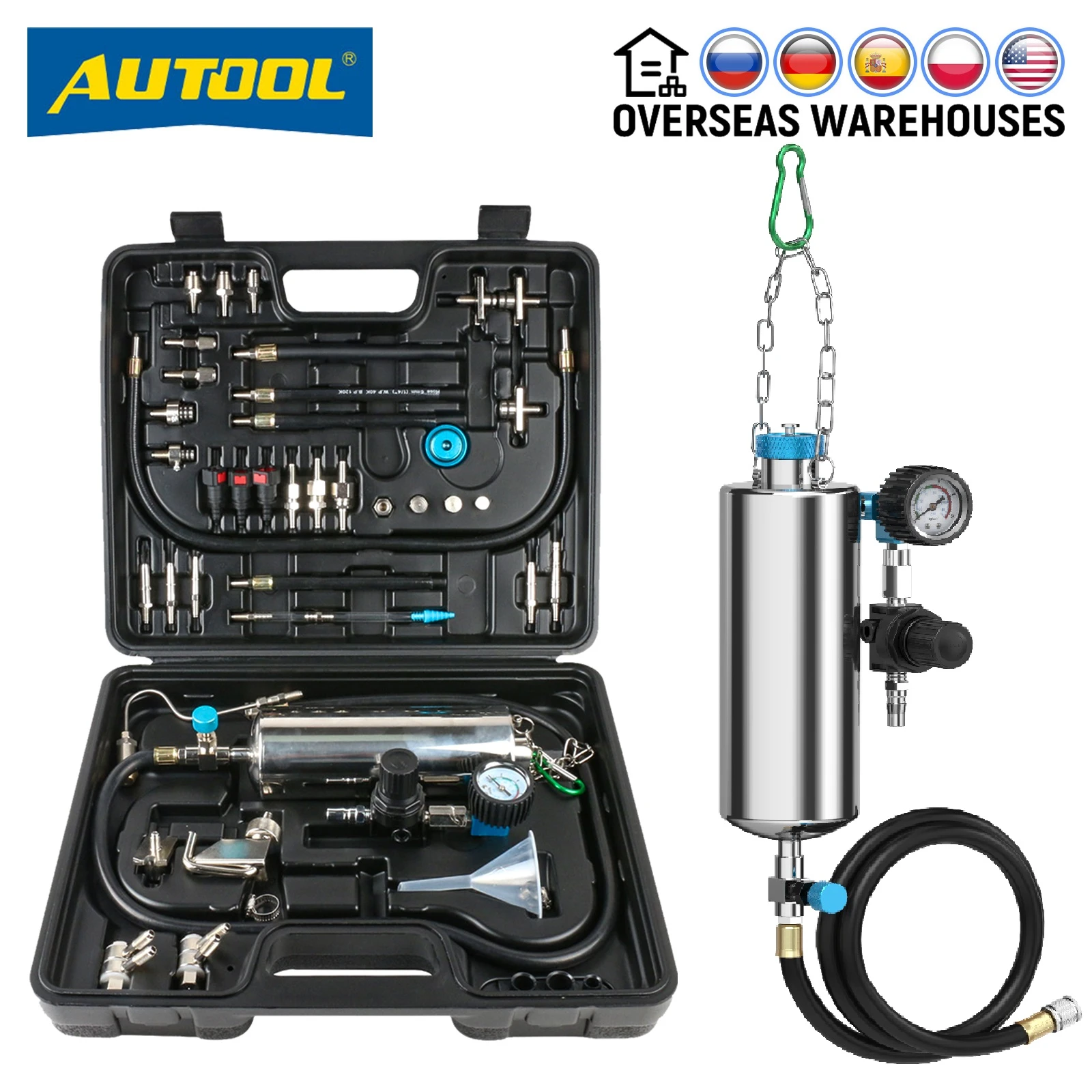 Autool C100 Car Fuel Injector Cleaning Machine Cleaner Tester Universal ...