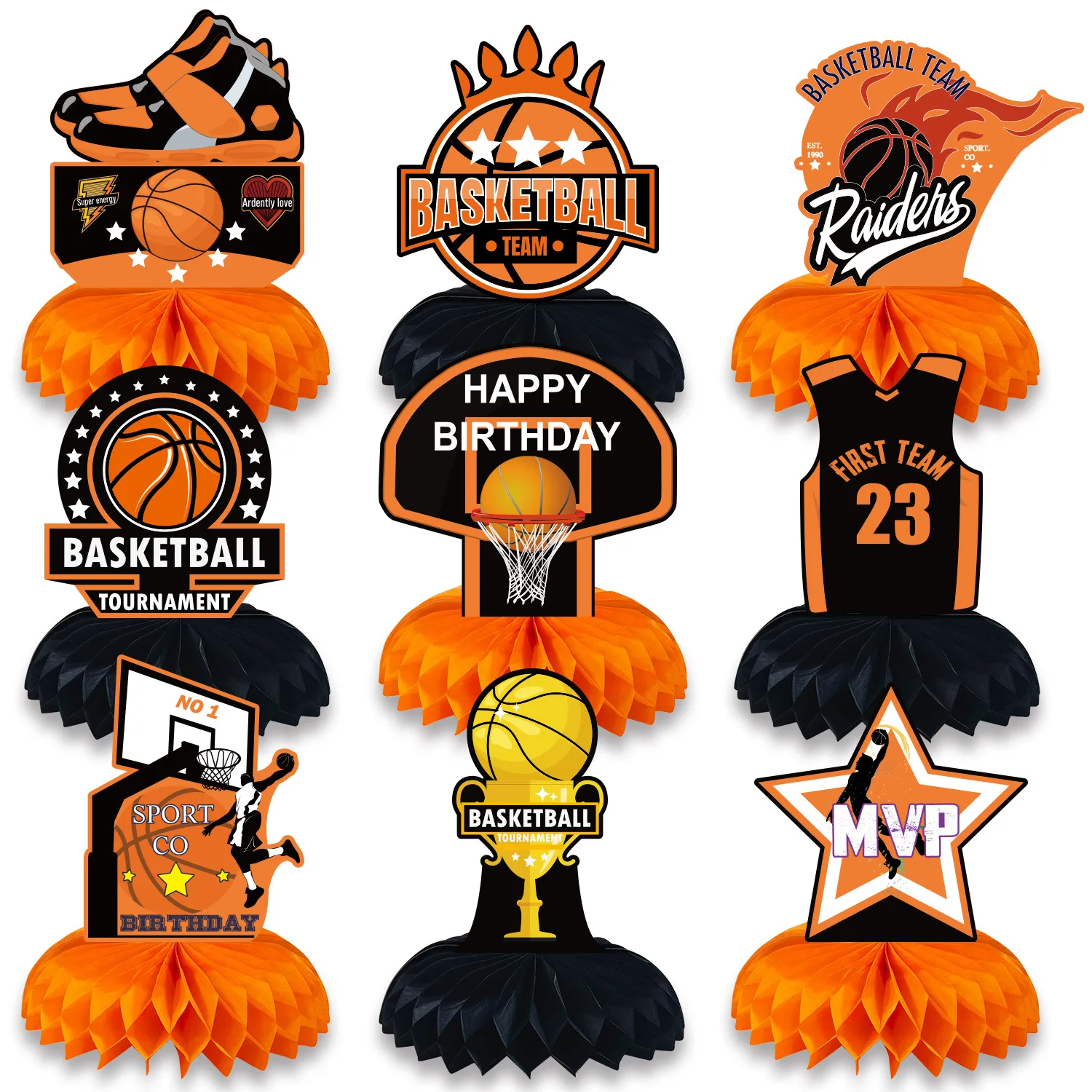 Basketball Theme Centerpiece Ideas