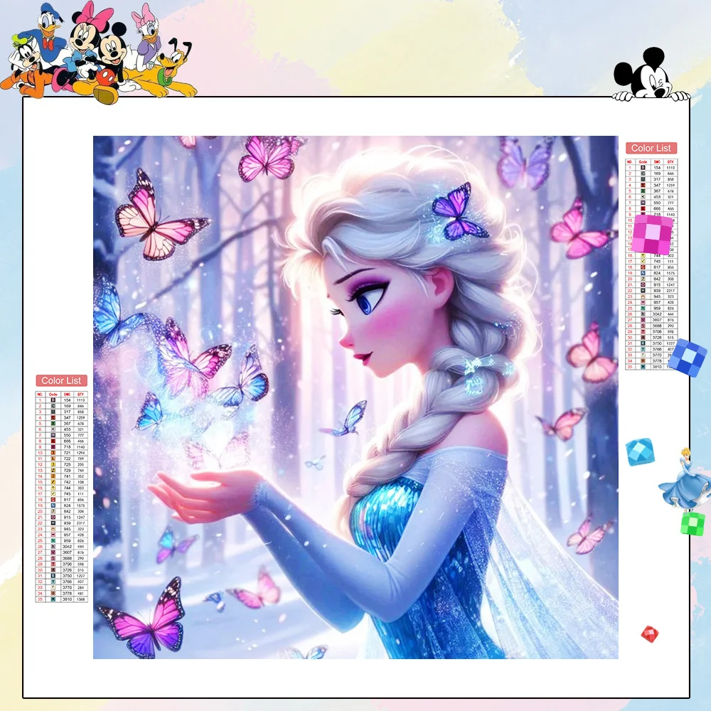 Disney-Frozen-Diamond-Mosaic-Elsa-Full-Round-Square-Drill-Painting ...
