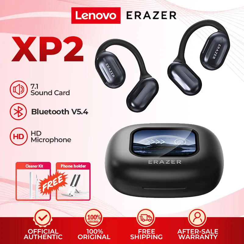 Lenovo-Erazer-XP2-Earphone-Bluetooth-5-4-Touch-Color-Screen-OWS ...
