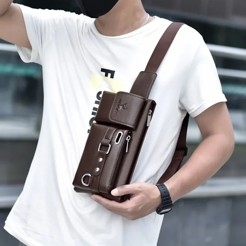 Waist-Bag-Multifunction-Chest-Bags-Casual-Messenger-Belt-For-Men-PU ...