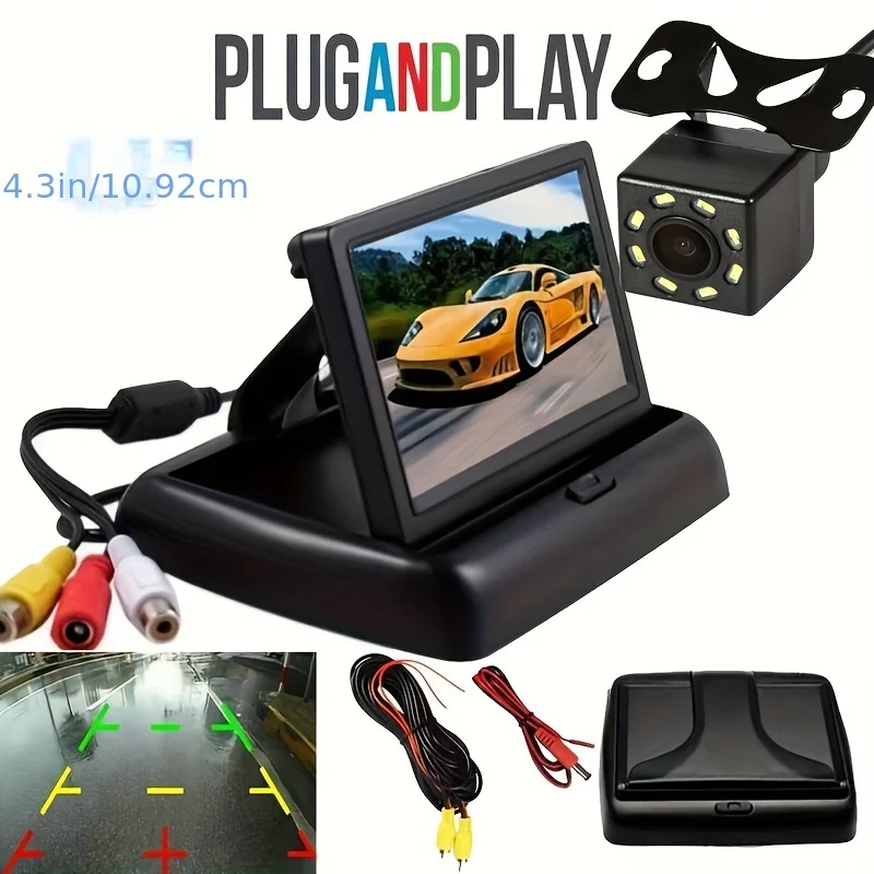 4-3-Inch-Foldable-Easy-To-Install-Reverse-Backup-Camera-System ...