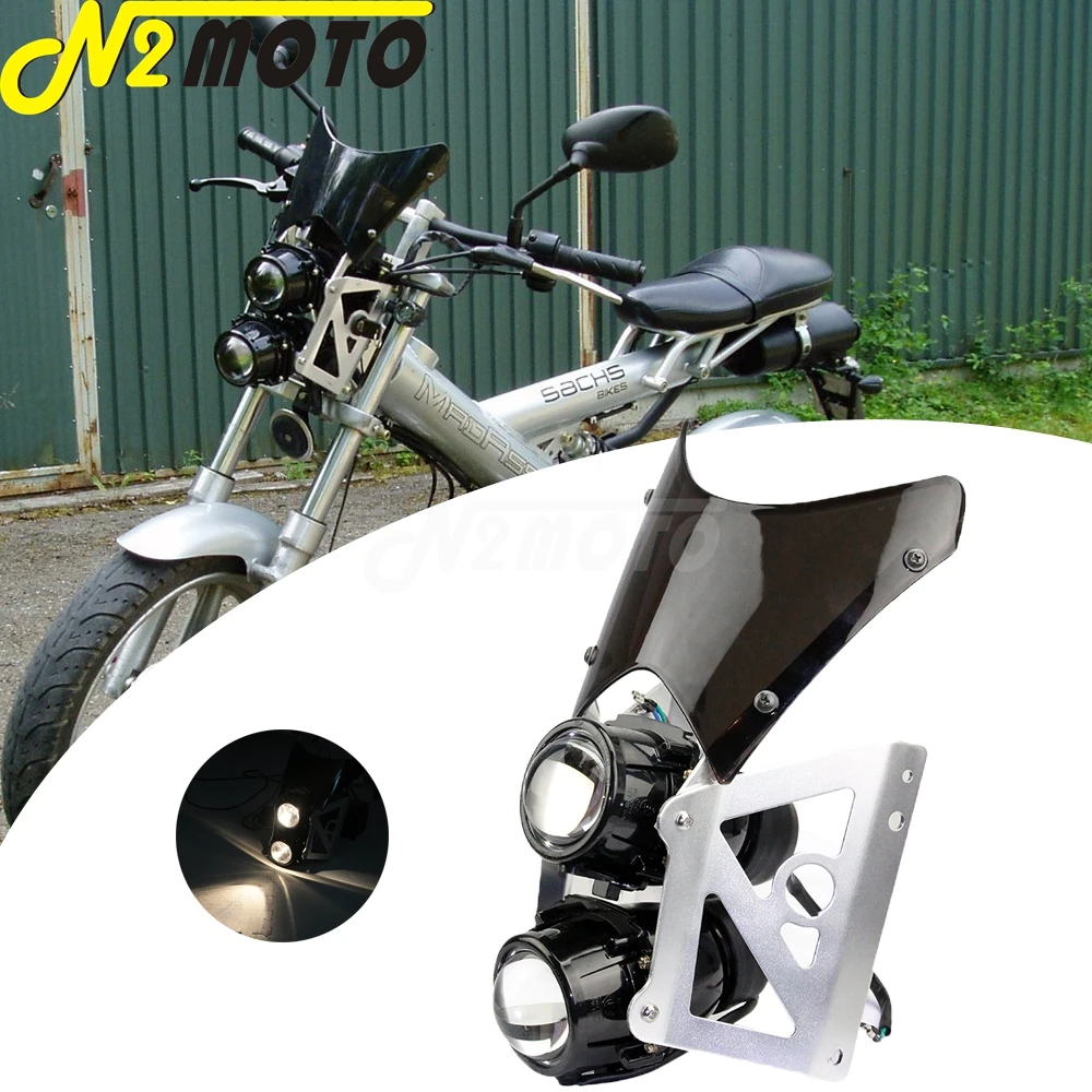 Sports Motorcycle Headlight | Motorcycle Dual Headlight | Universal ...