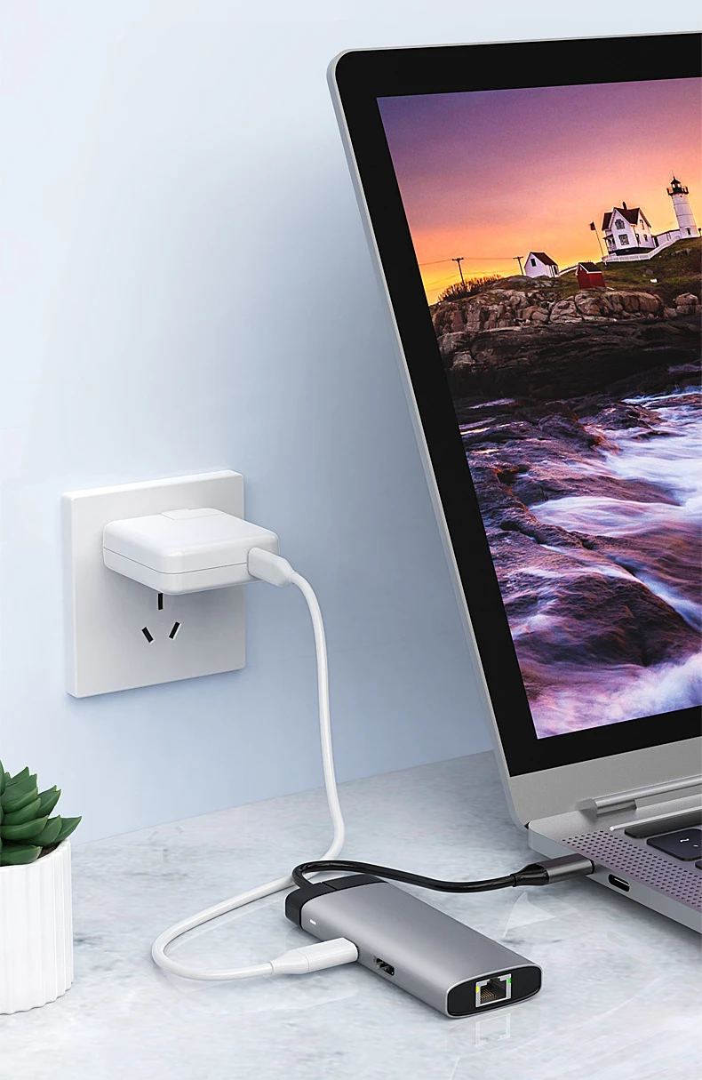 Lapmedication-Station d'accueil USB C pour MacPleAir-Pro, IPad Dallas ...