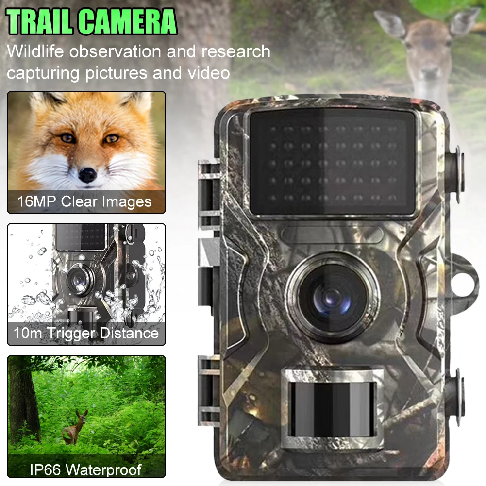 Outdoor Mini Trail Camera Hd 16MP 1080P Infrarood Nachtzicht Motion ...