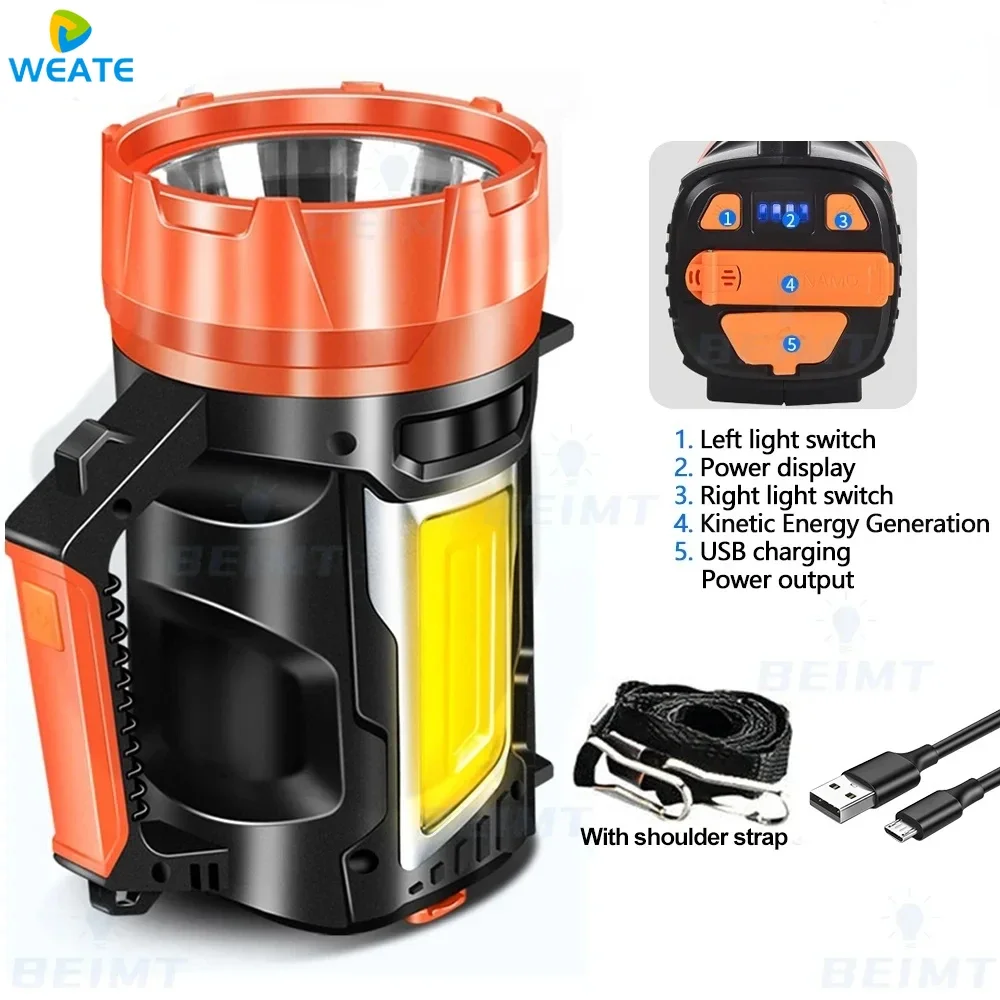 Super-Bright-Portable-Spotlight-Hand-cranked-Power-Generation ...