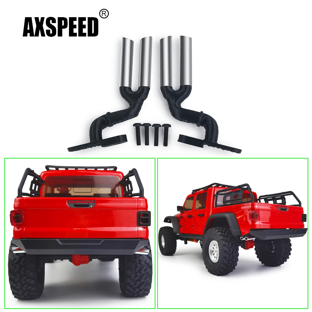 AXSPEED-Metal-Plastic-Exhaust-Pipe-Tail-Throat-for-Axial-SCX10-III ...