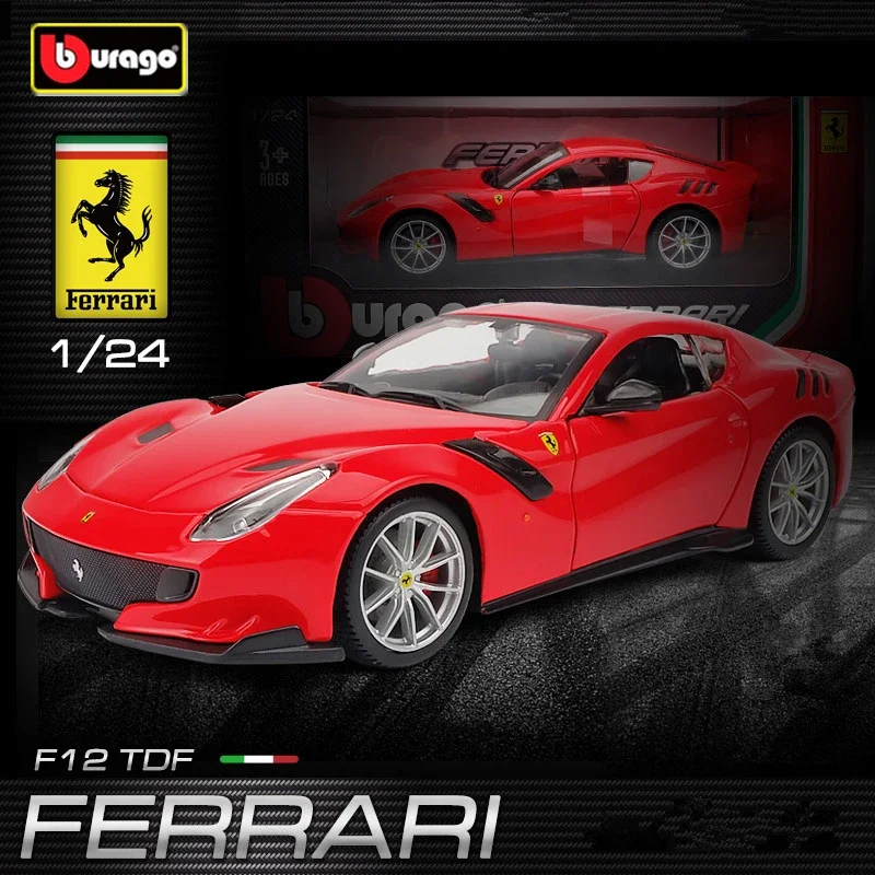 Bburago-coche-de-carreras-de-aleaci-n-modelo-Ferrari-F12-TDF-juguete-de ...