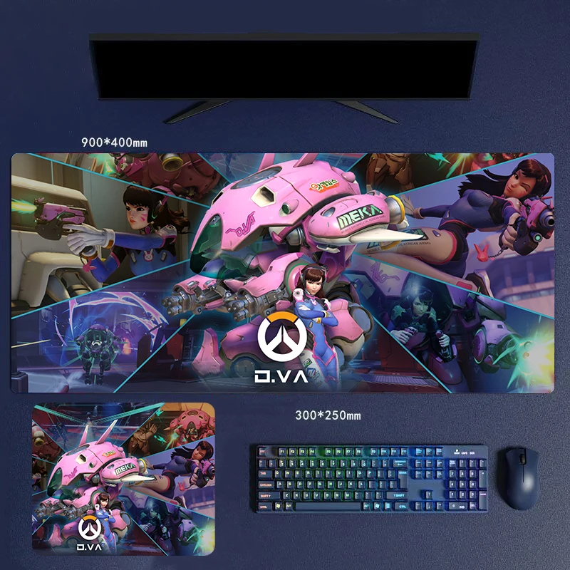 30-60-70-80cm-Overwatch2-DVA-Kawaii-Mech-Girl-HD-Rubber-Mouse-Pads ...