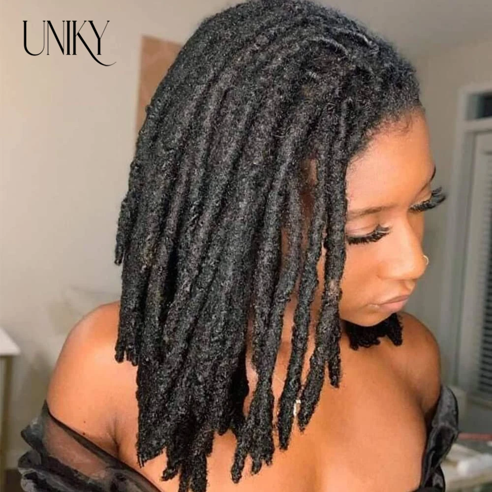 60 Strands Dreadlock Extensions For Men/Women Afro Kinky Straight 100% ...