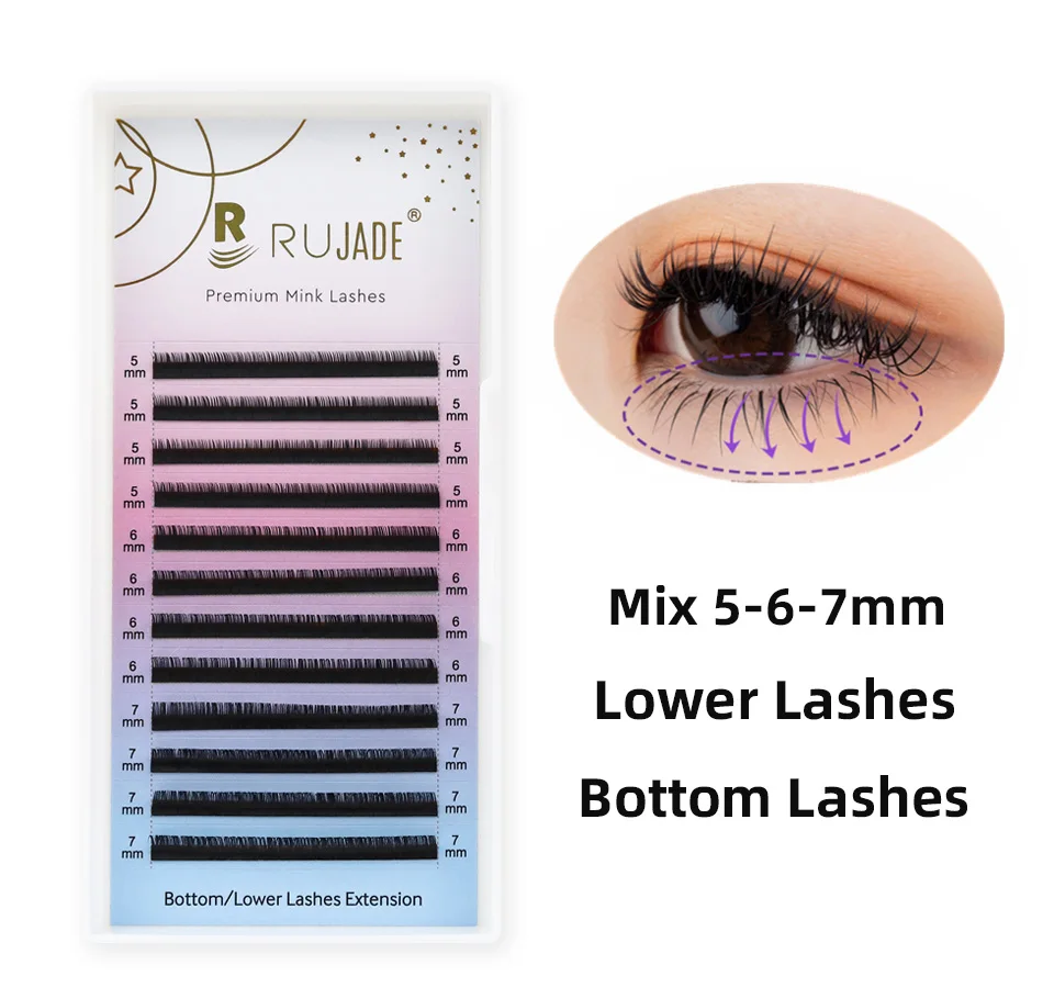 Lower-Lashes-Mix-5-6-7mm-Bottom-Lash-Extensions-B-C-Curl-Under ...