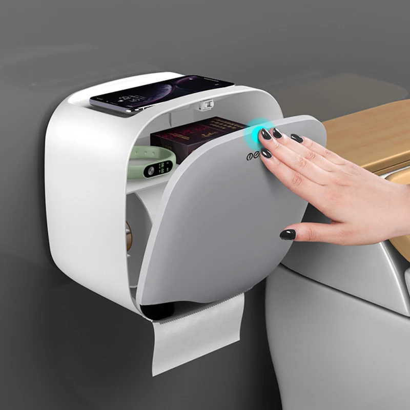Fixado Na Parede Suporte De Papel Higiênico Bandeja À Prova Dwaterproof Água Rolo Tubo Para ...