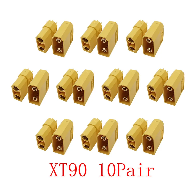 10-Pairs-XT90-XT-90-Male-Female-Bullet-Connectors-Power-Plugs-for-RC ...