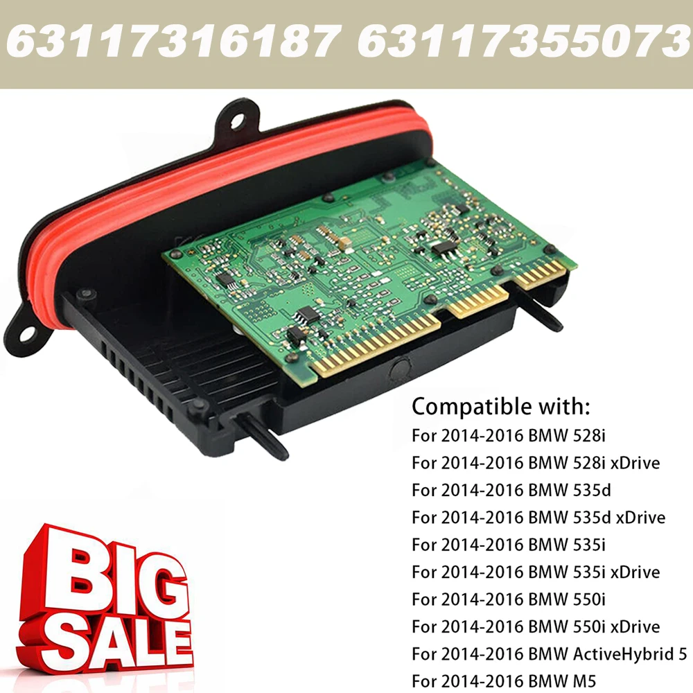 63117316187 63117355073 Xenon Headlight Driver Module For 2014 2016 BMW ...