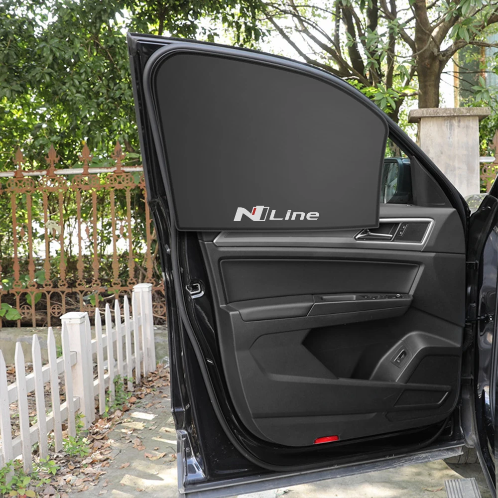 Magnetic-Car-Side-Window-Sunshade-Cover-For-Hyundai-Veloster-i30n-Kona ...