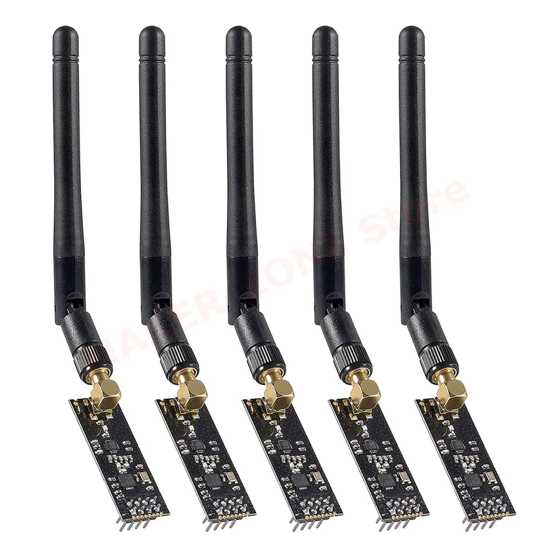 5pcs Wireless Transceiver Module 2.4g 1100m Nrf24l01+pa+lna In ...