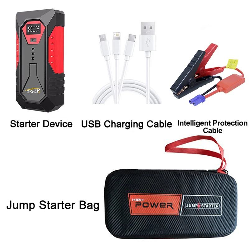 Jump Starter Power Banks SABO 1200A Peaks 8000mAh Car Jump Starter 12 ...
